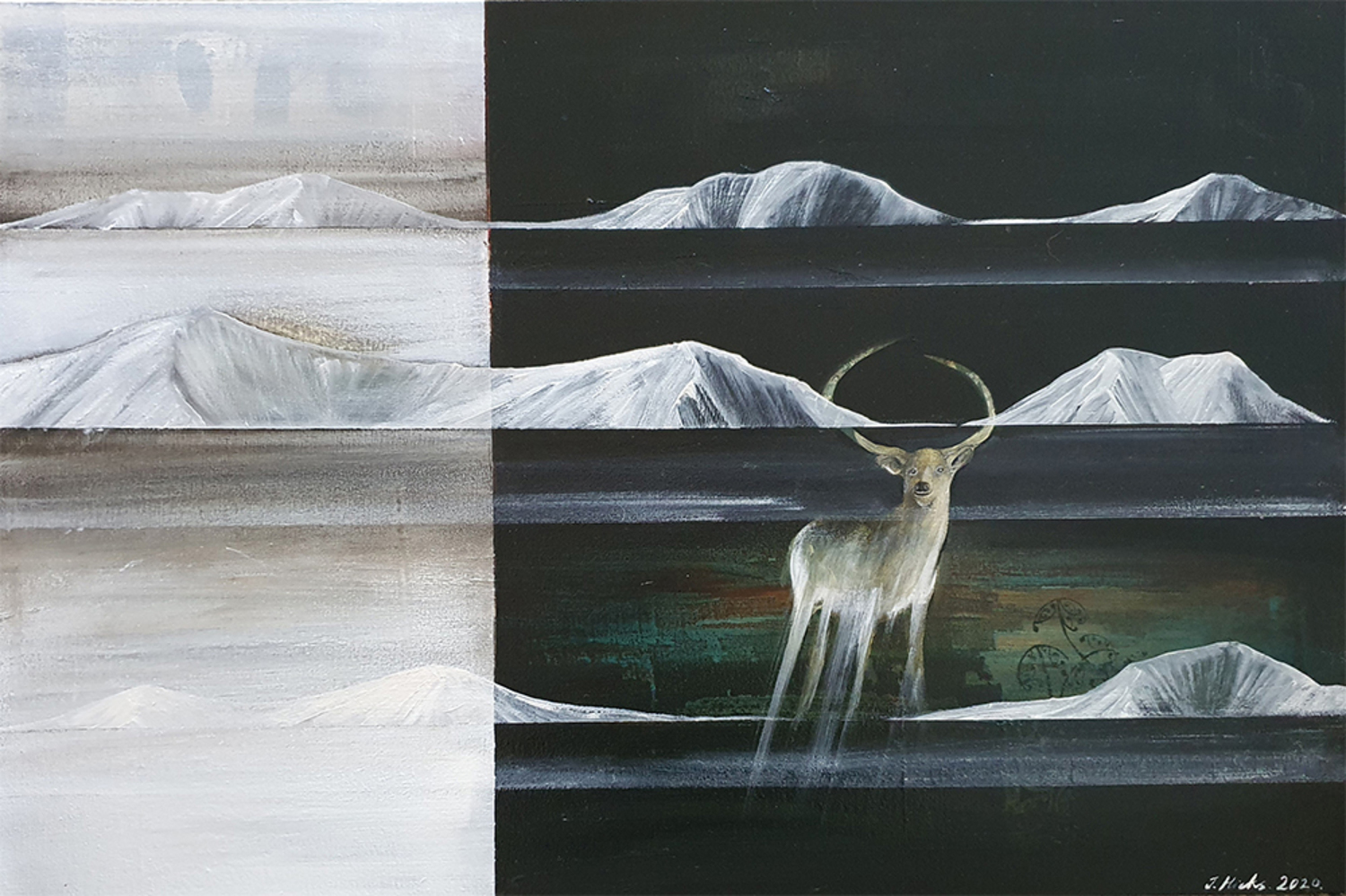 White Deer by Jason Hicks – Parnell Gallery