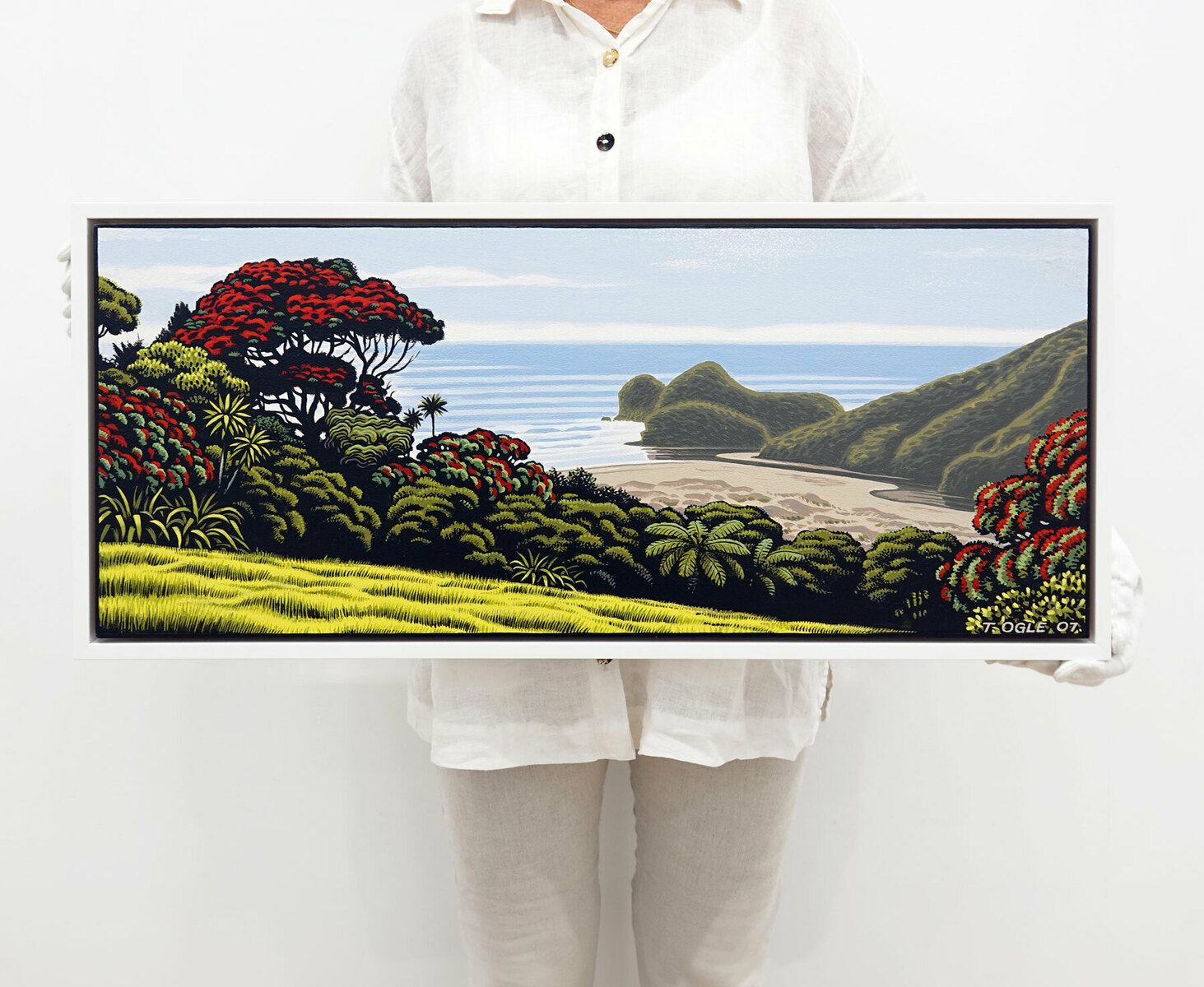 Crimson Ridge - Te Henga by Tony Ogle – Parnell Gallery